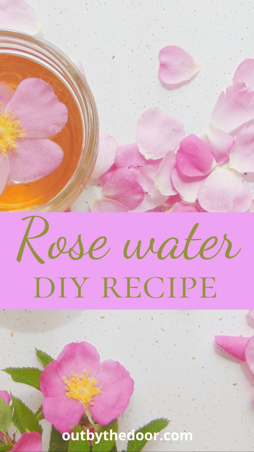 DIY Rose Water Recipe - Out by the door