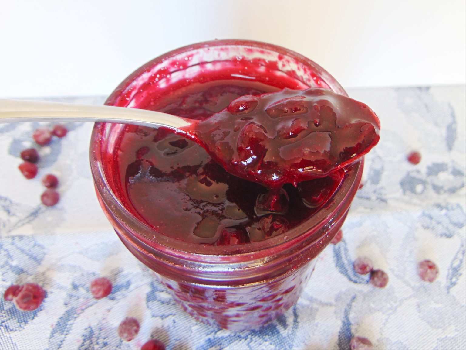 Partridge Berry Jam Recipe with Honey and Beef Gelatin - Out by the door