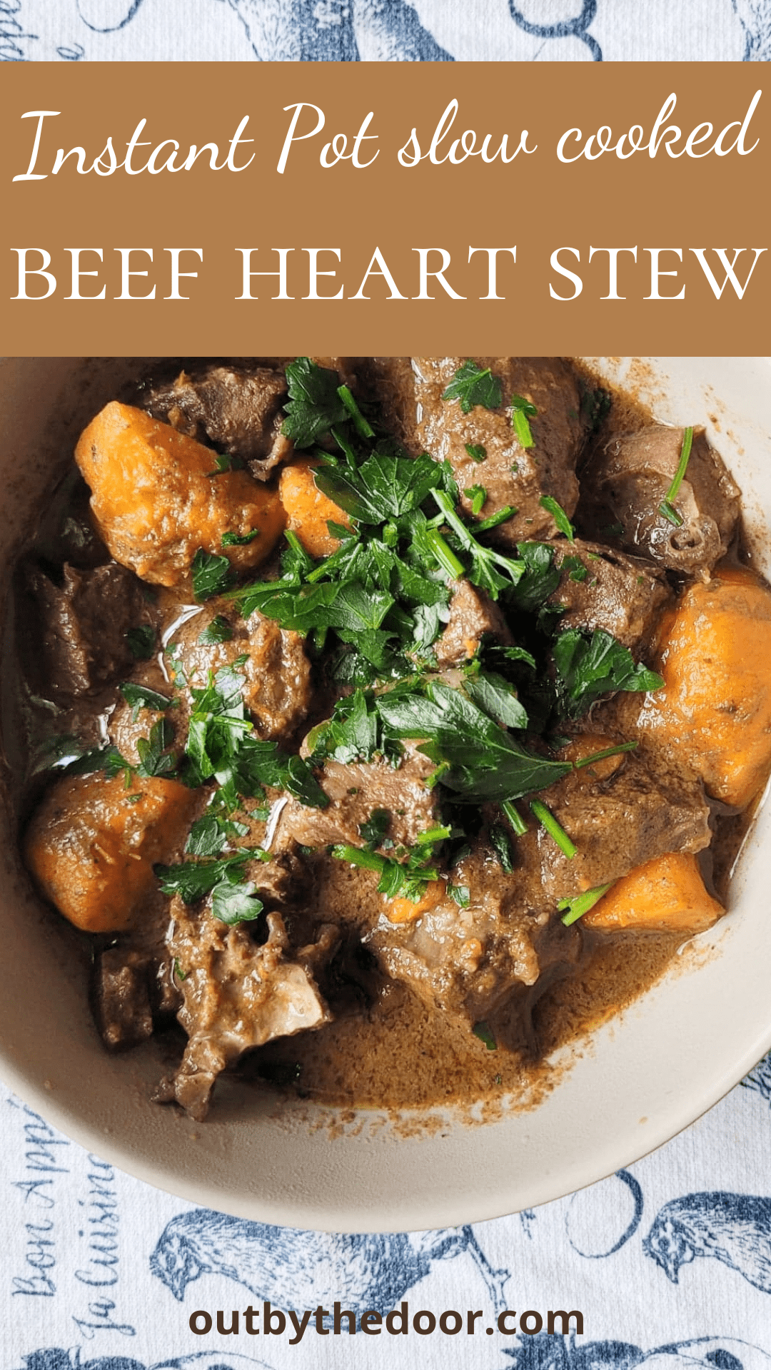 Slow-Cooked Beef Heart Stew in the Instant Pot - Out by the door
